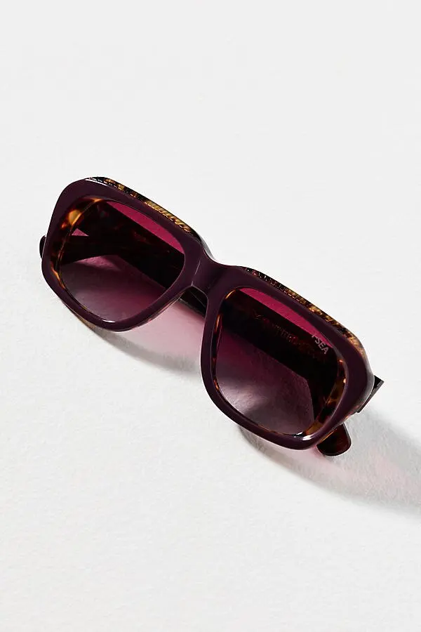 I-SEA Square Shield Sunglasses - Purple