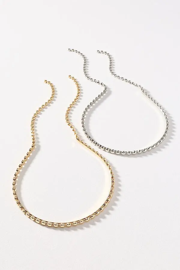 Anthropologie Drop Chain Headband - Gold