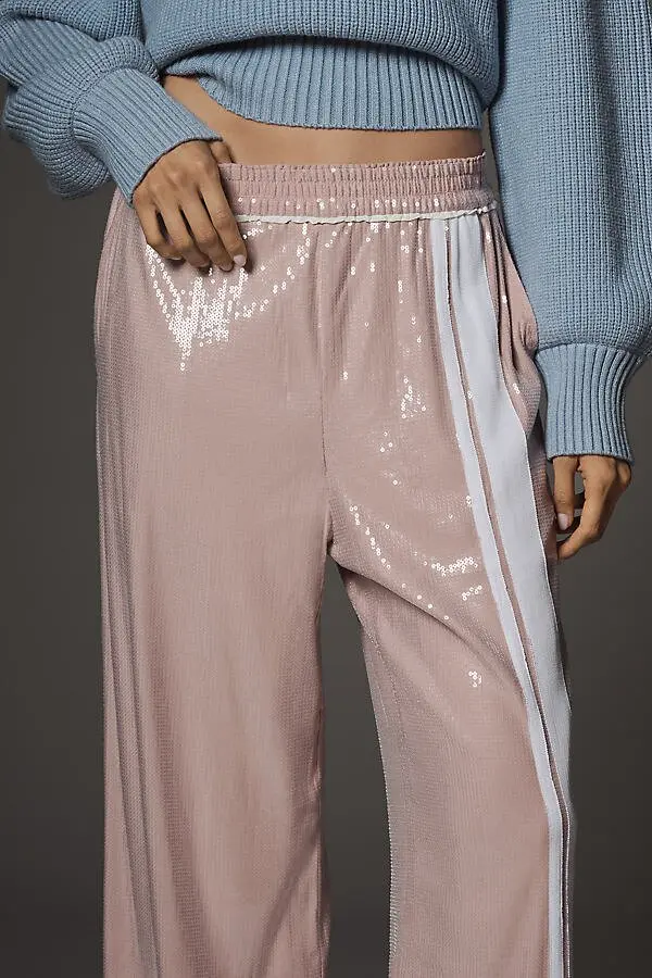 Maeve Brooklin Sequin Track Pants
