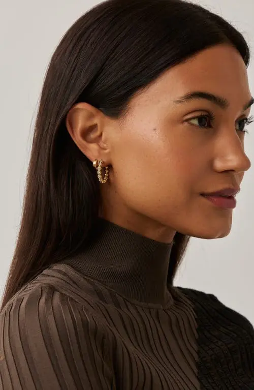 MISSOMA Medium Tennis Hoop Earrings - Gold