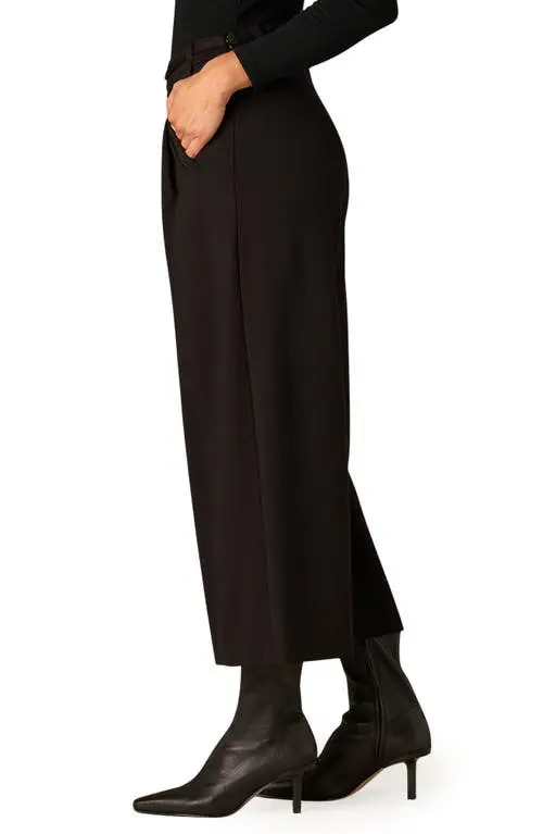Wit & Wisdom Skyrise Pleated Belted Cropped Wide Leg Trousers