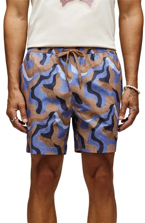 Psycho Bunny Dante Swim Trunks - Toasted Coconut