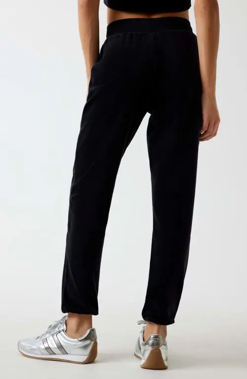 Guess Velvet Joggers - Black-black