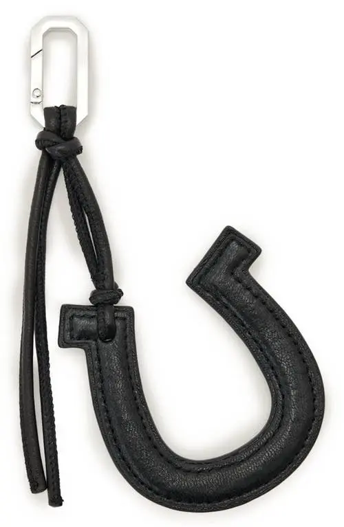 ALLSAINTS Leather Horseshoe Keyring