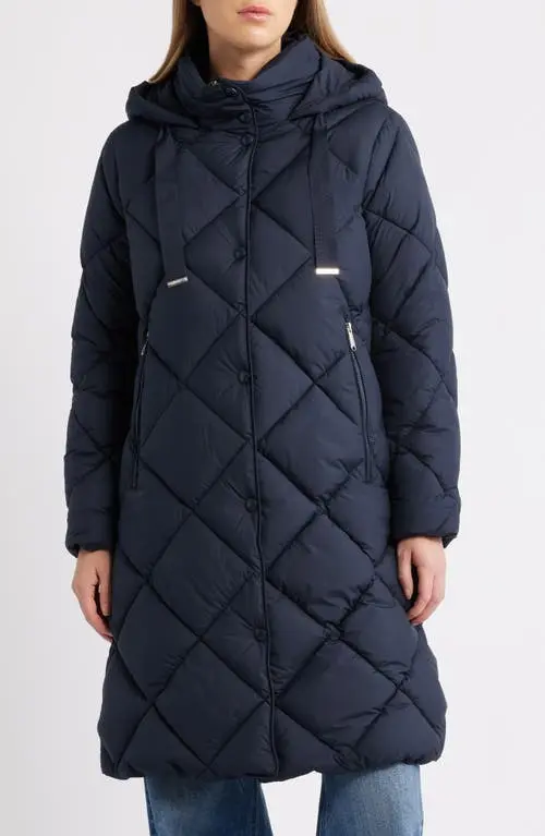 Sam Edelman Hooded Puffer Coat - Navy
