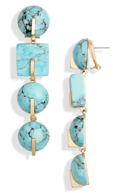 Cult Gaia Laguna Drop Earrings - Ibiza Turquoise