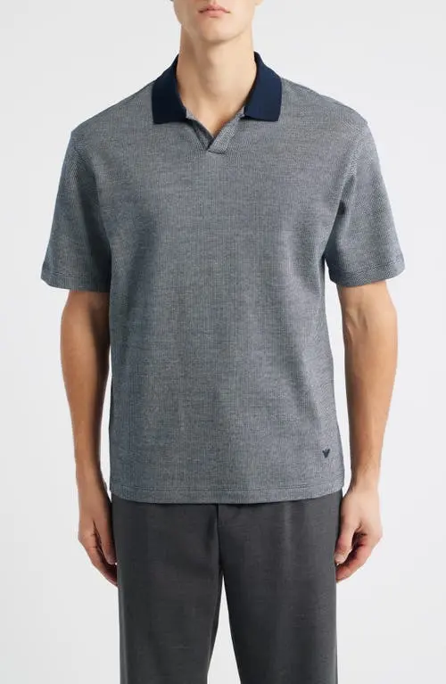 Emporio Armani Johnny Collar Polo - Navy