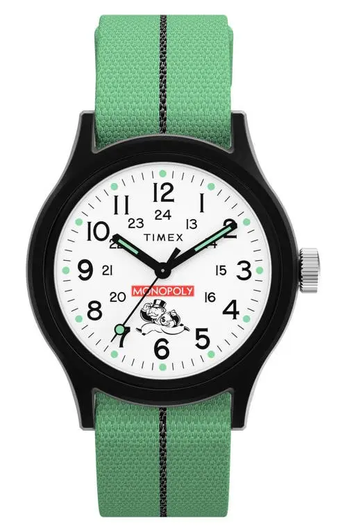 TIMEX® X Monopoly Mk1 Resin Strap Watch - White