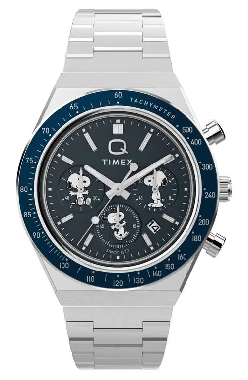 TIMEX® Q Chronograph Bracelet Watch - Blue