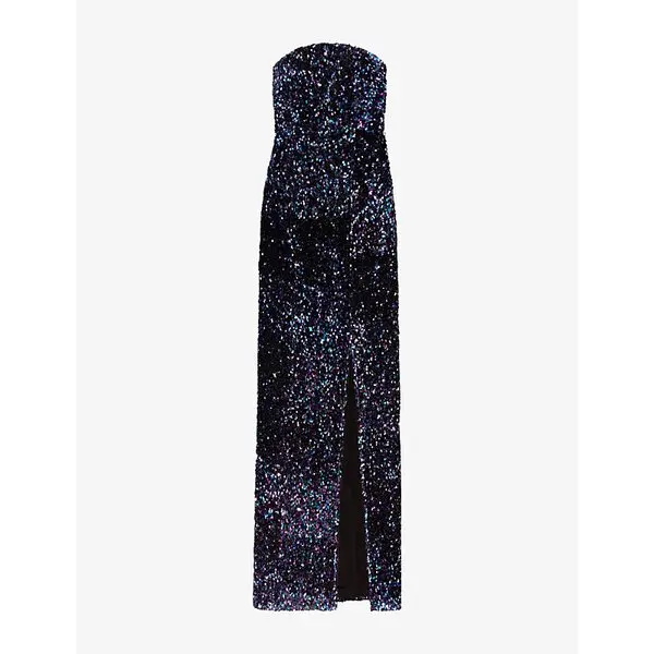 RO&ZO Sequin Bandeau Maxi Dress