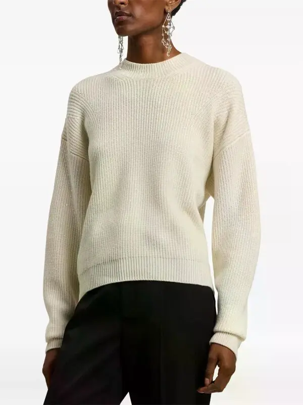 Ralph Lauren Ribbed Sequin-embellished Sweater