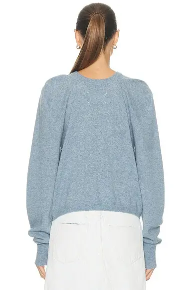 MAISON MARGIELA Crewneck Sweater - Blue