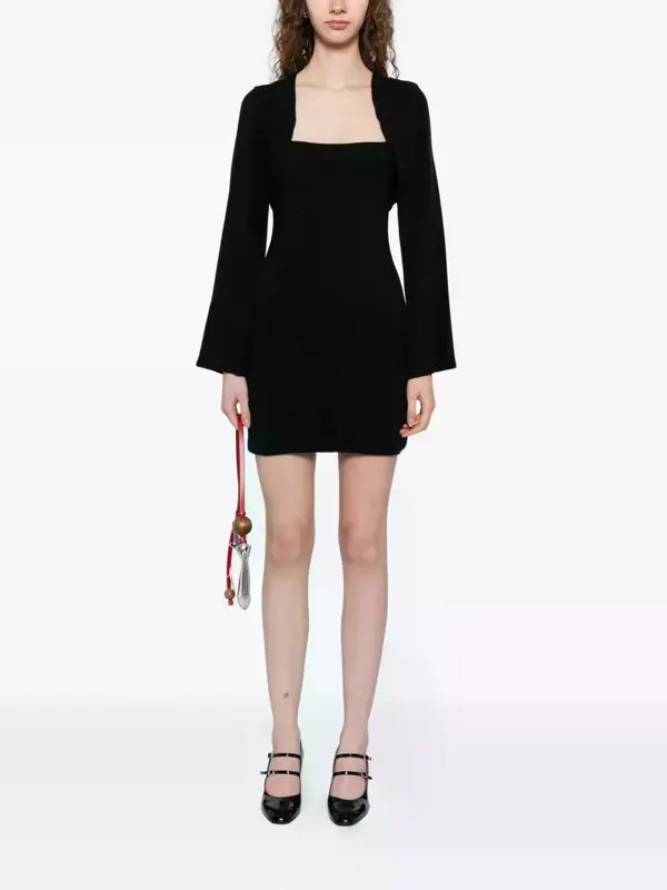 sweater knit dress womens Black Daria Sweater Knit Dress