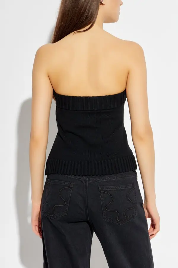 Cult Gaia Lou Strapless Knit Top