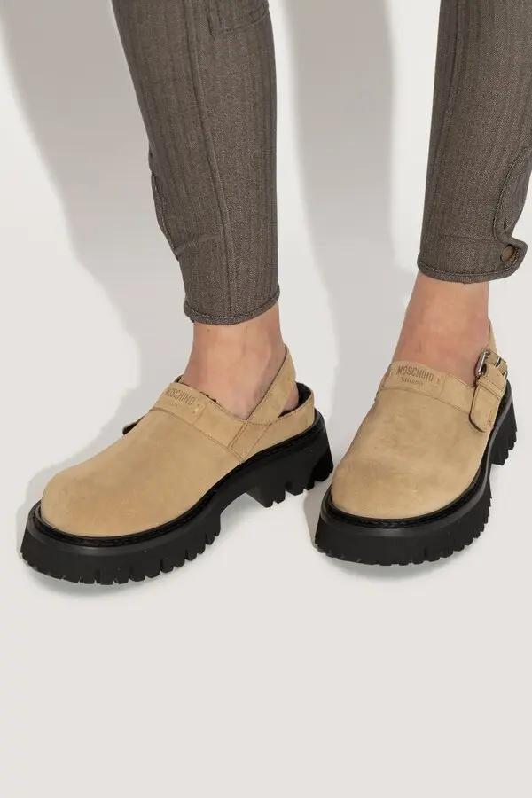 Moschino Suede Platform Shoes