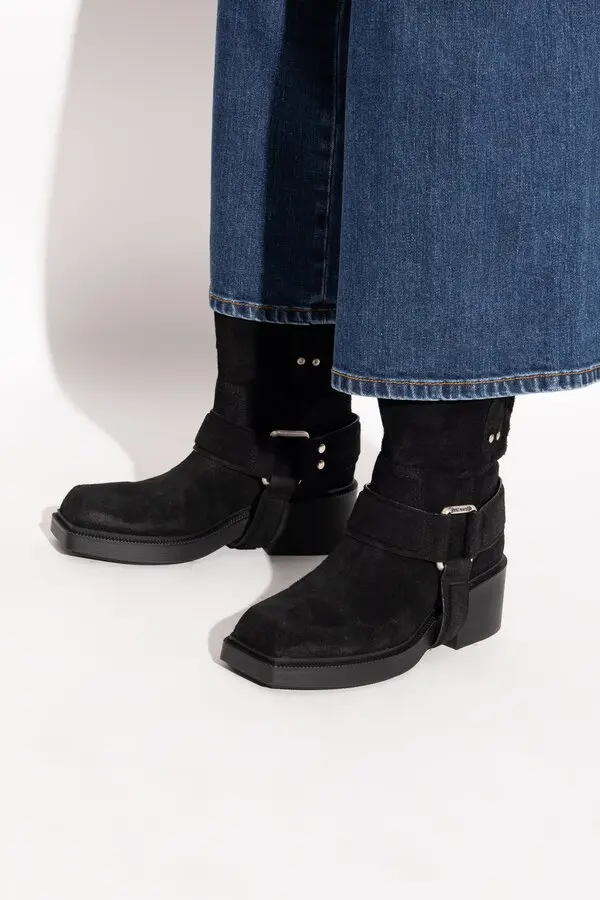 VIC MATIE Suede Heeled Ankle Boots