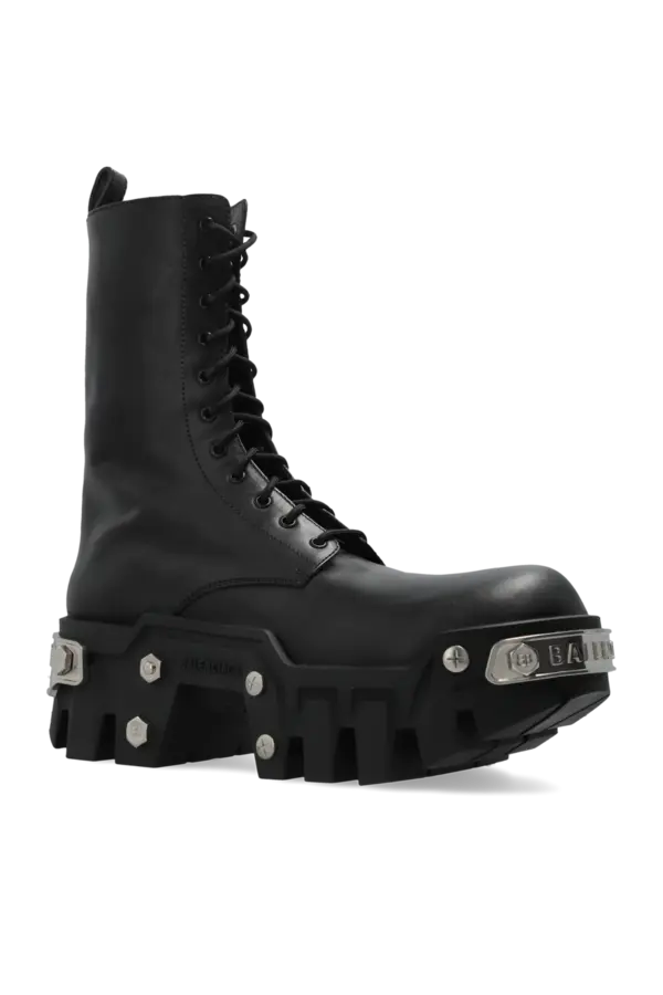 Balenciaga Bulldozer Leather Boots