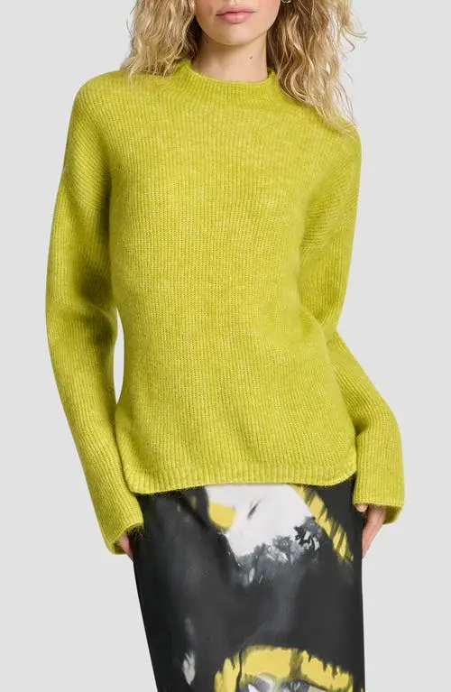 Dkny Funnel Neck Wool & Mohair Sweater
