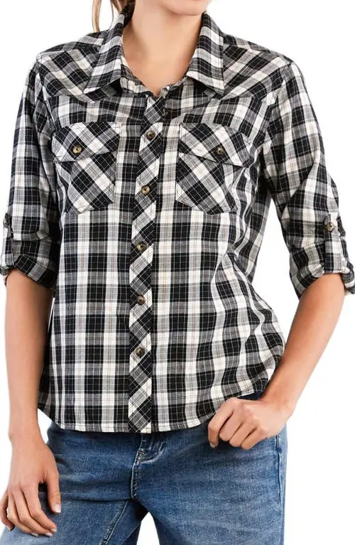 BILLY T Plaid Button-up Shirt