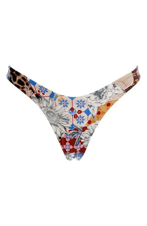 Agua Bendita Ilu Quilt Reversible Bikini Bottom