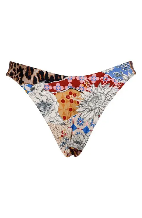 Agua Bendita Ilu Quilt Reversible Bikini Bottom