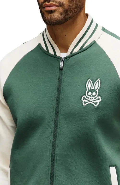 Psycho Bunny Stiles Knit Bomber Jacket