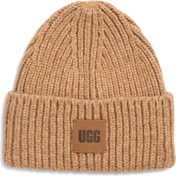 UGG Chunky Rib Beanie - Camel