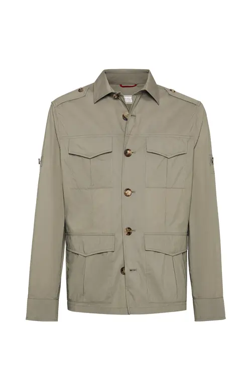 Brunello Cucinelli Unlined Safari Jacket - Khaki