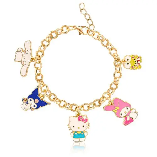 HELLO KITTY And Friends Charm Bracelet - Gold