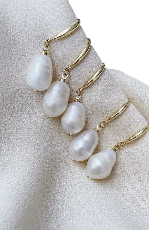 OLIVE & PIPER Prado Pearl Drop Earrings