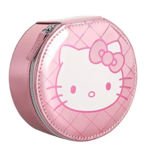 HELLO KITTY Round Zip Around Jewelry Travel Storage
