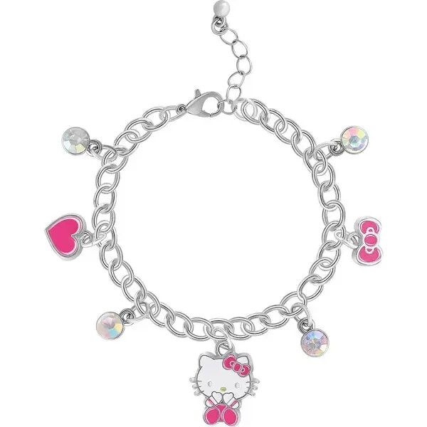 HELLO KITTY Charm Bracelet - Silver
