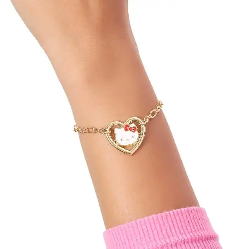 HELLO KITTY Heart Link Bracelet