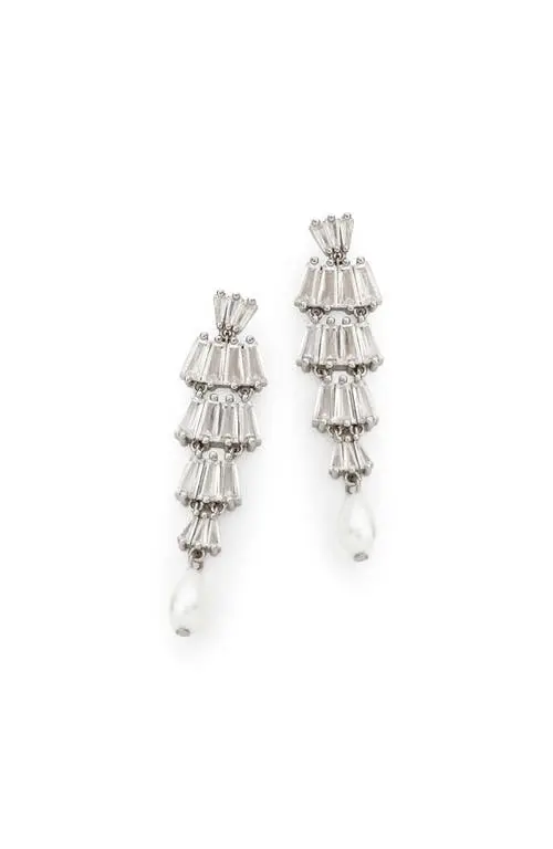 OLIVE & PIPER Elora Drop Earrings - Silver