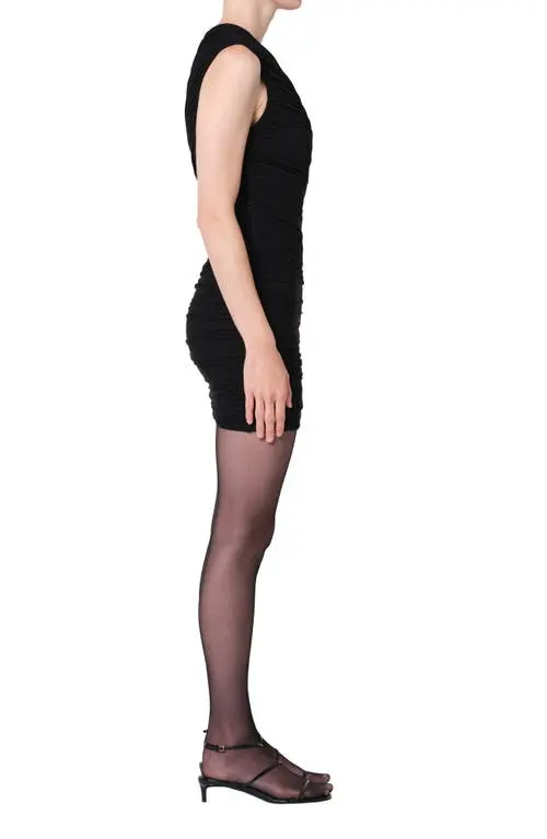 AGOLDE Ester Twist Minidress - Black