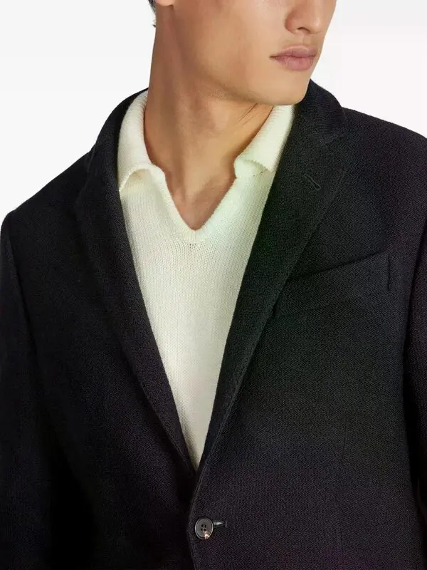 ZANONE Single-breasted Wool Blazer