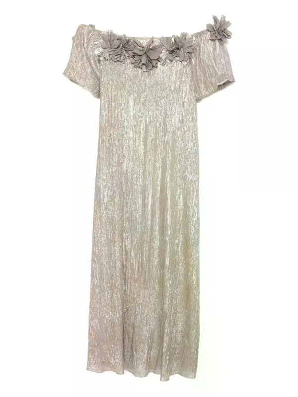 Sachin & Babi Valentina Gown - Silver