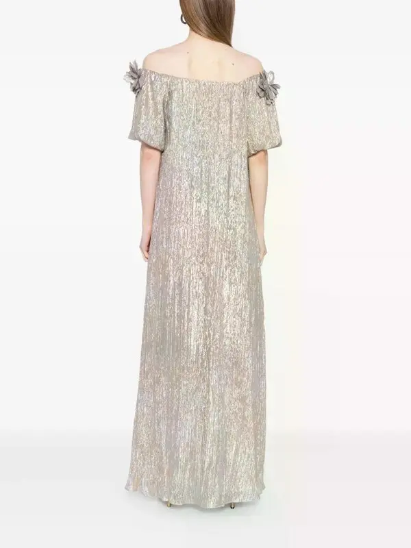 Sachin & Babi Valentina Gown - Silver