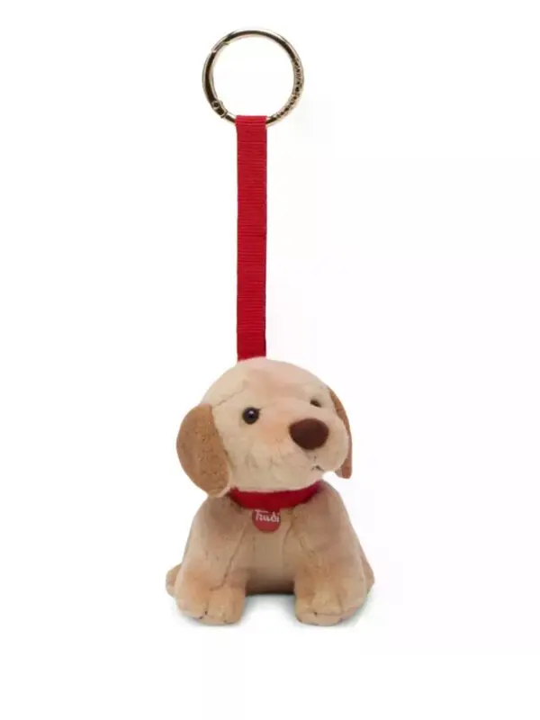 MC2 SAINT BARTH Mini Plush Labrador Bag Charm - Brown
