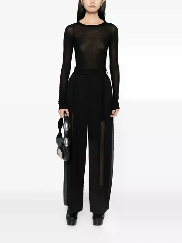 QUETSCHE Sheer Panel Trousers