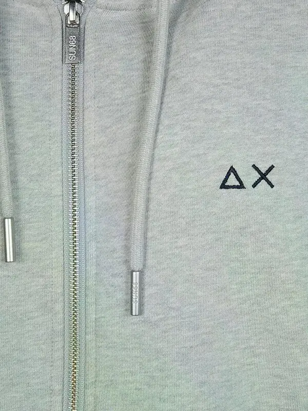 SUN 68 Contrast Zip-up Hoodie