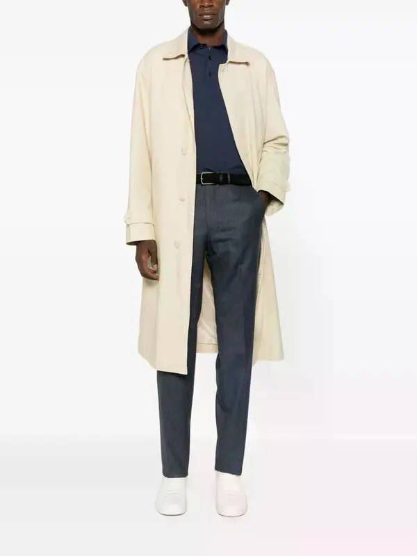 Zegna Long-sleeved Polo Shirt - Blue
