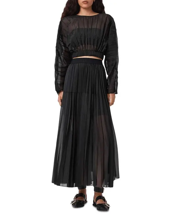 ALLSAINTS Micaela Pleated Skirt