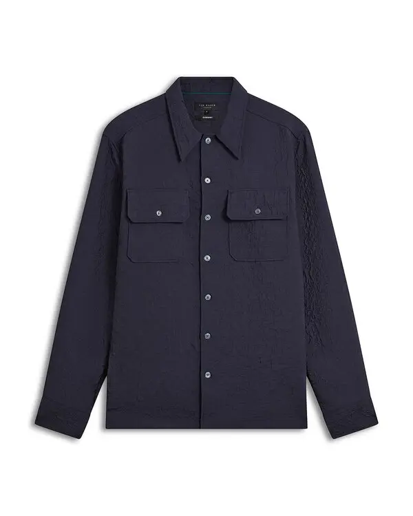 Ted Baker London Gentil Dogtooth Jacquard Overshirt