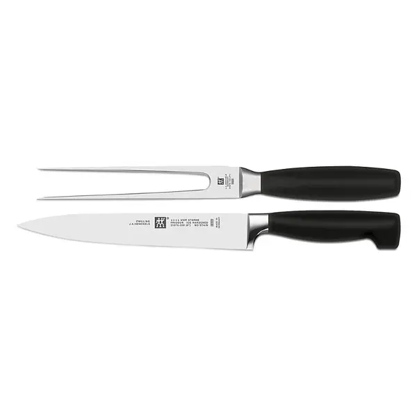 ZWILLING Four Star 2 Piece Carving Knife & Fork Set - No Color
