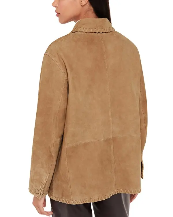 Whistles Bohdi Western Suede Biker Jacket