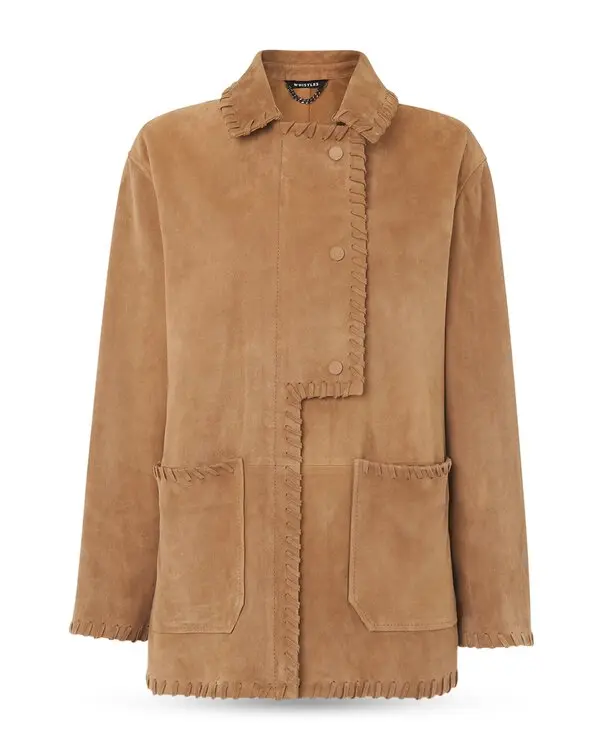 Whistles Bohdi Western Suede Biker Jacket