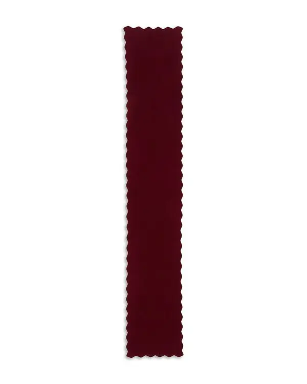 Aqua Ruffled Edge Scarf Exclusive - Maroon