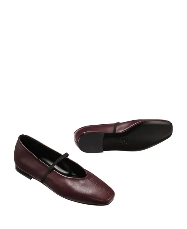 MARGAUX LONNBERG The Phoebe Flats - Burgundy Nappa