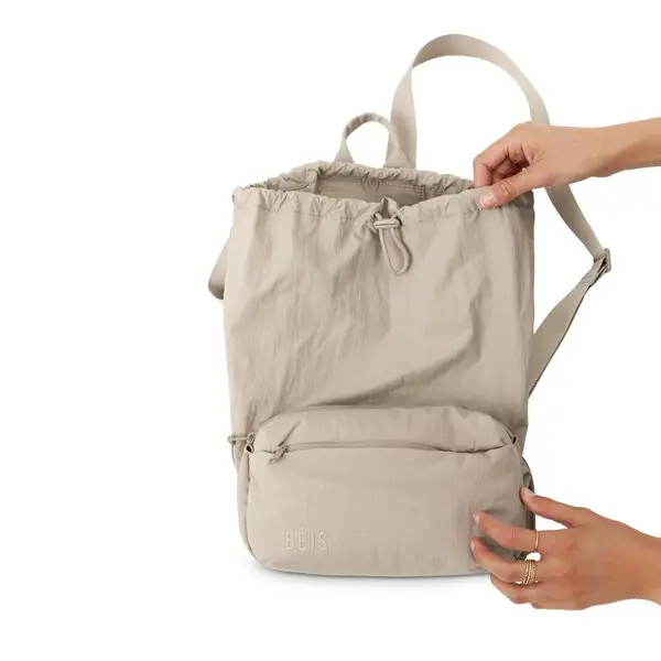 Beis Air Collection Compactible Backpack - Oat | Editorialist